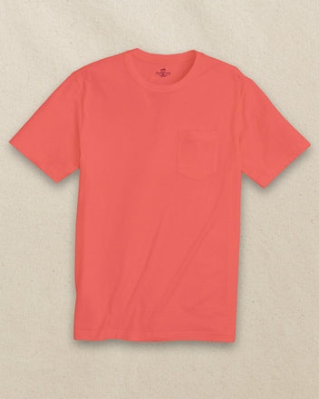 Men's Light Coral Classic Short Sleeve Pocket T-Shirt | Southern Tide