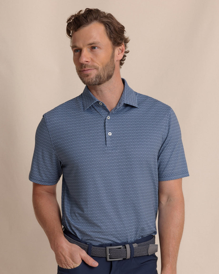 Men's Driver ST Geo Printed Polo | Southern Tide