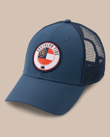 Georgia Patch Performance Trucker Hat | Southern Tide
