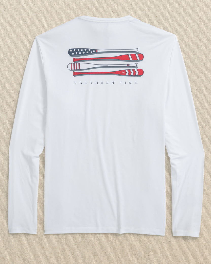 Men's Oars and Stripes Long Sleeve Performance T-Shirt | Southern Tide