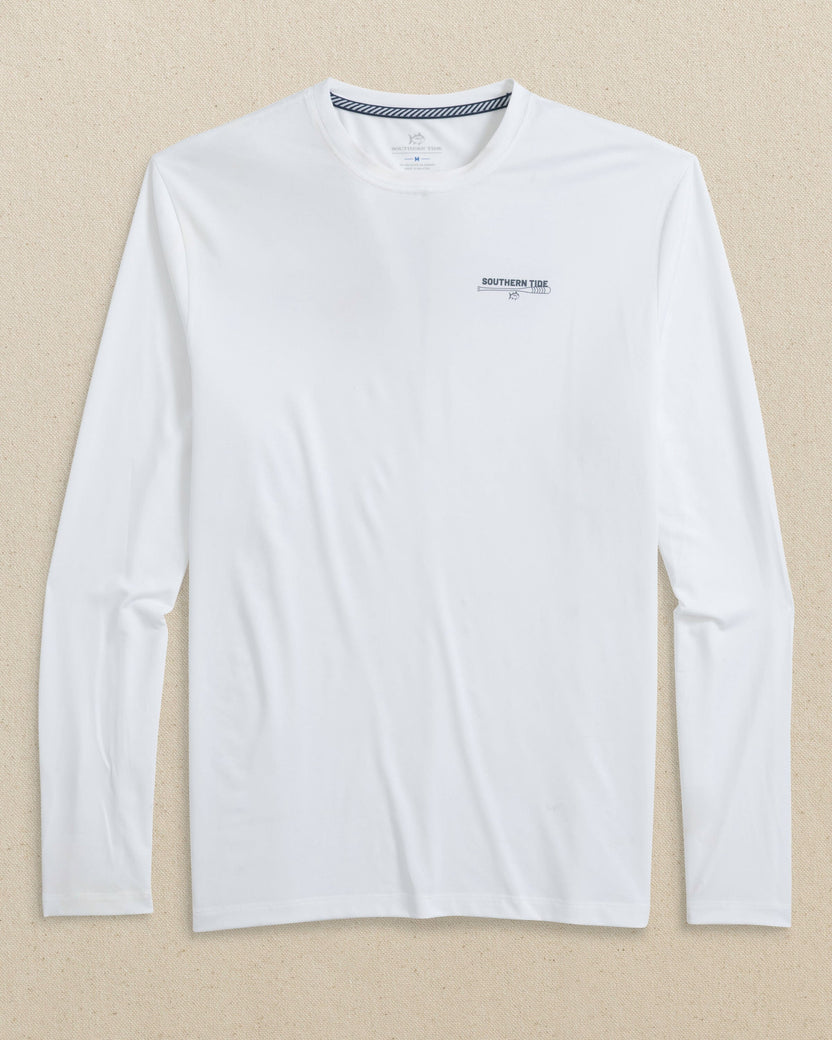 Men's Oars and Stripes Long Sleeve Performance T-Shirt | Southern Tide