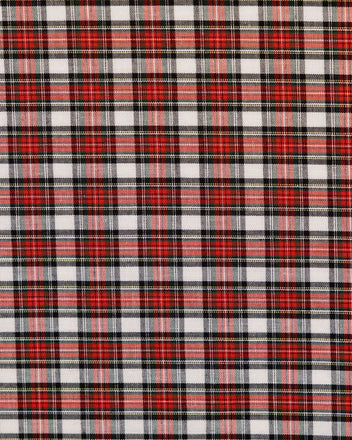 Peppermint Plaid Cotton Pocket Square | Southern Tide
